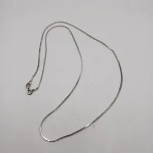 Jewelry | Fas Italy Stelring Silver 925 Long Smooth Snake Square Style ...